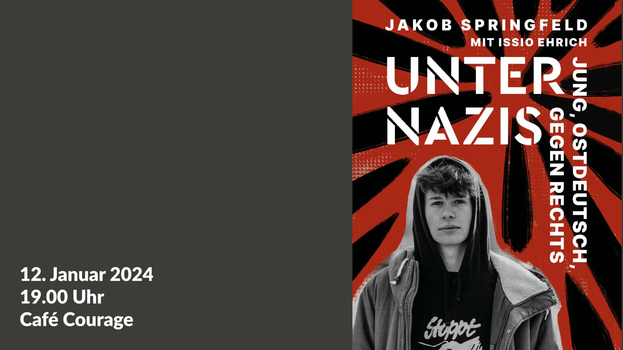 „Unter Nazis“ – Lesung mit Jakob Springfeld - Treibhaus Döbeln